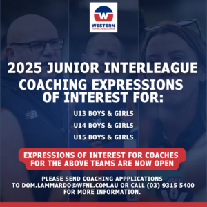 COACHES APPOINTED FOR 2025 JUNIOR FOOTBALL INTERLEAGUE | WFNL
